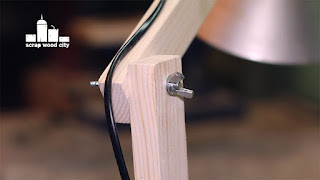 scrap wood city: How to make a super easy DIY upcycled desk lamp