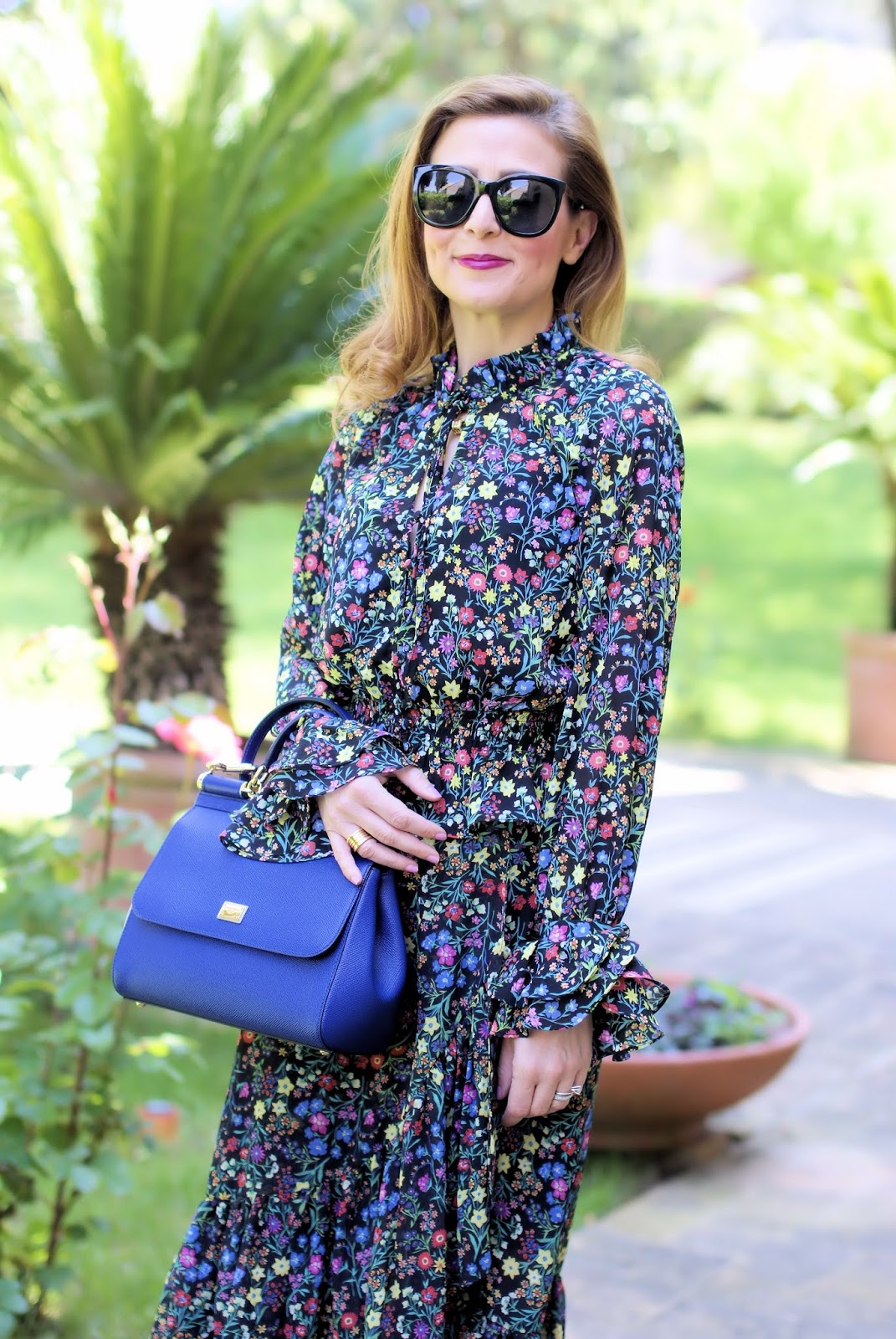 How to go matchy-matchy: matching two-piece set with ruffles and floral ...