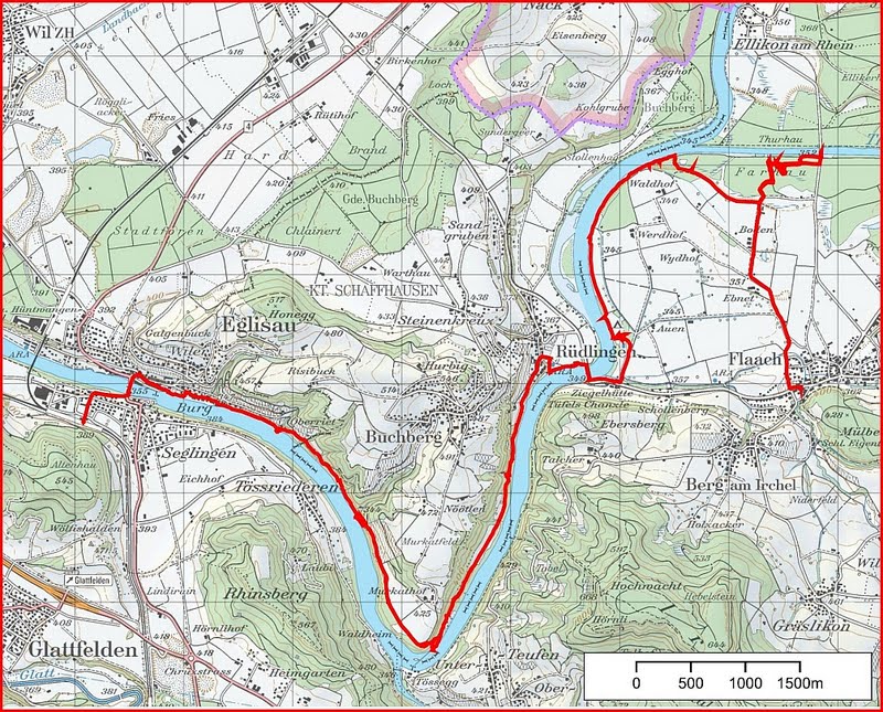 Pfannenstiel Wanderblog: Dem Rhein entlang zu den Thurauen: Eglisau ...