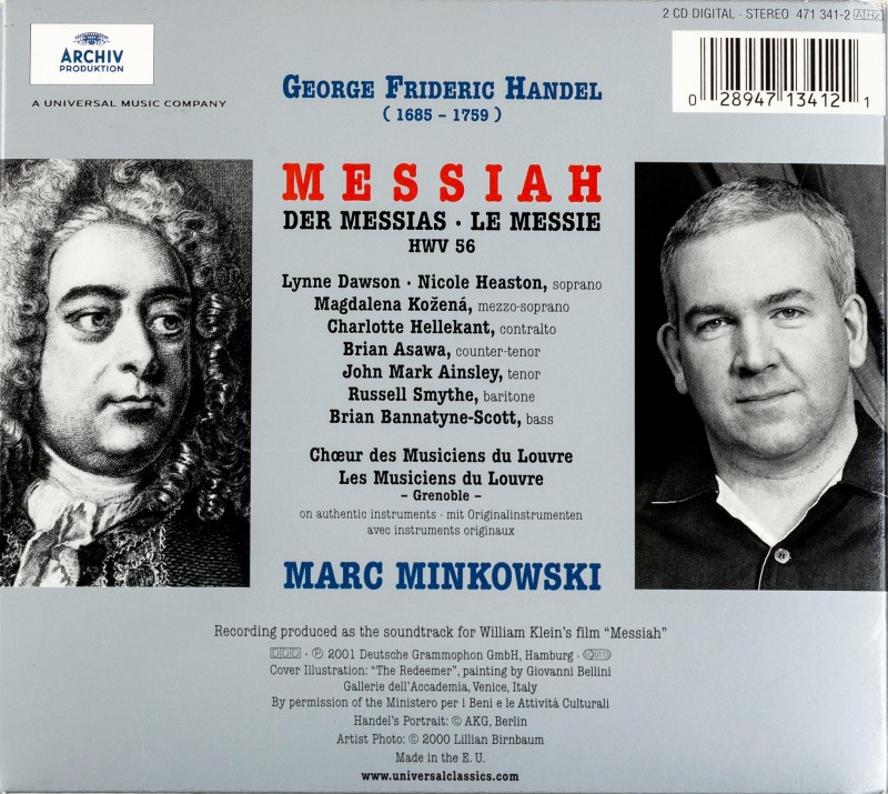 makdelart - classique: G.F. Handel - Messiah (Marc Minkowski) [2CD]