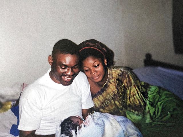 Throwback photo of Omotola Jalade Ekehinde and her husband