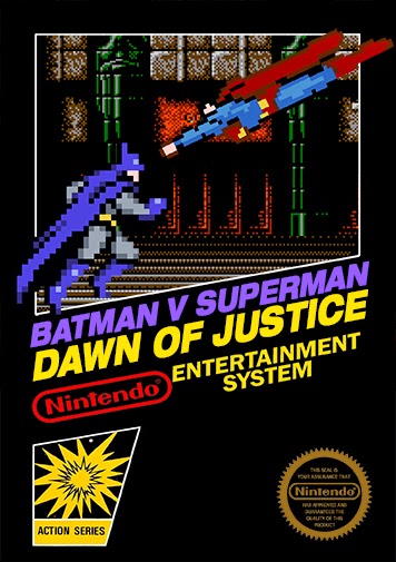 The Melting Iceman: Fun with Photoshop: Batman V. Superman for the NES