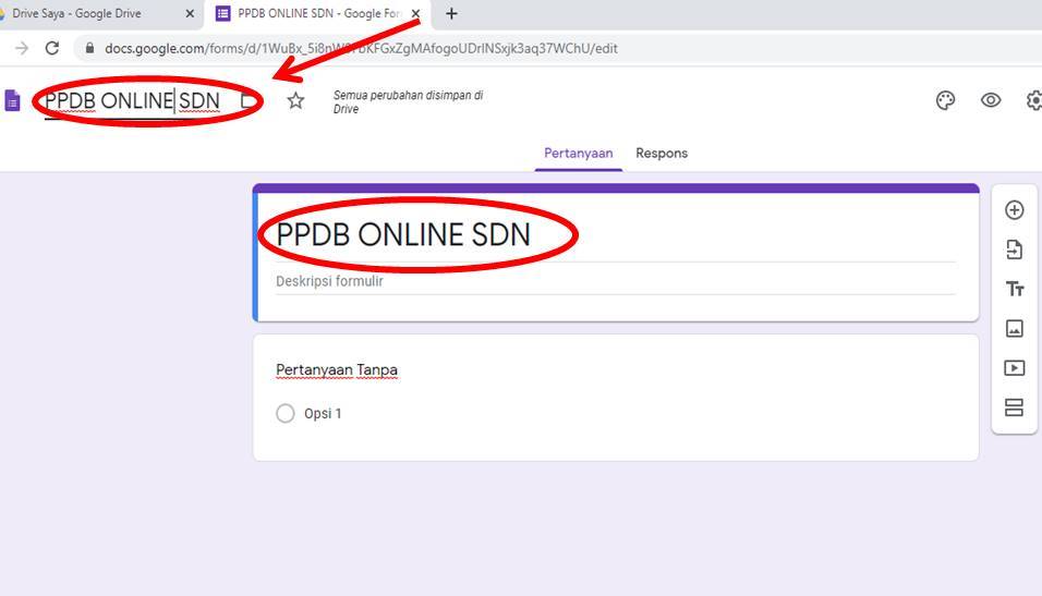 TUTORIAL MEMBUAT PPDB ONLINE DENGAN GOOGLE FORMULIR - Sang Pendidik