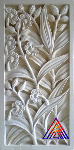 Gambar Relief Bunga