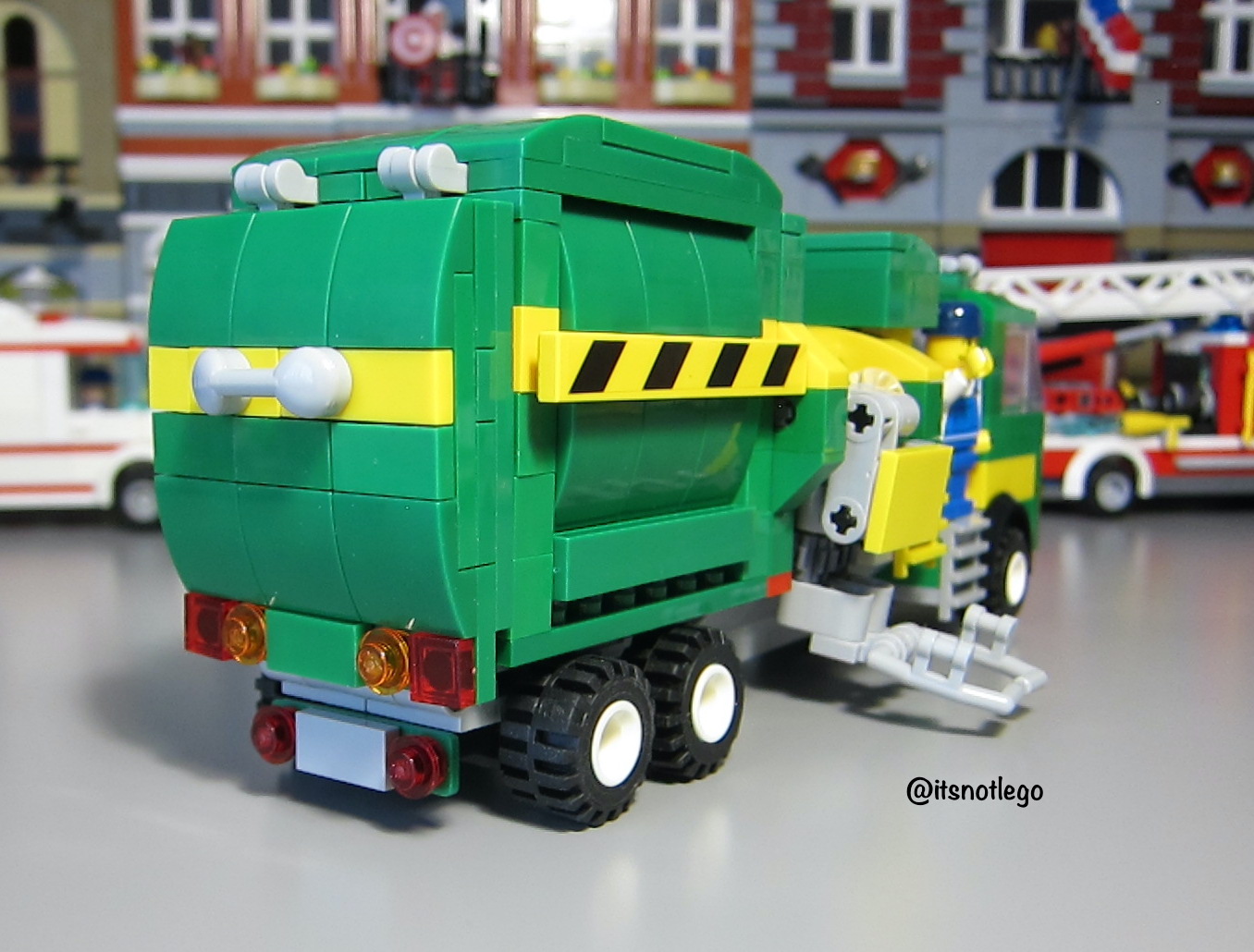 Bricks And Figures: I tried improving the Lego Ideas Garbage Truck MOC ...