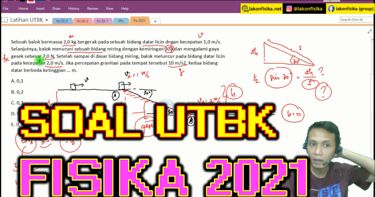 Soal UTBK 2021 Bidang Fisika (beserta PEMBAHASAN) - lakonfisika.net