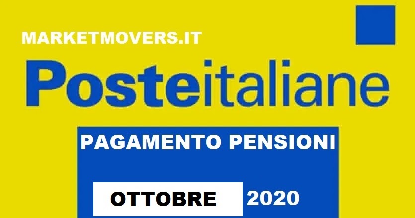 Pagamento pensioni Ottobre 2020 Pagamento pensioni Ottobre 2020