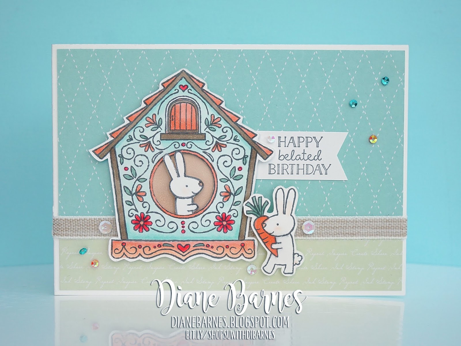 colour me happy: Sweet bunny belated birthday