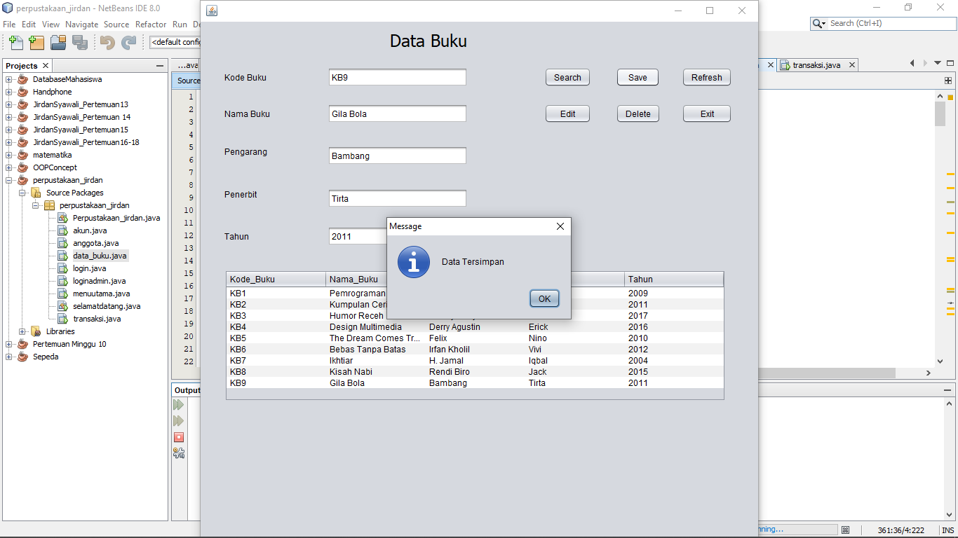 Cara Membuat Program Peminjaman Buku dengan Netbeans & XAMPP - UAS ...