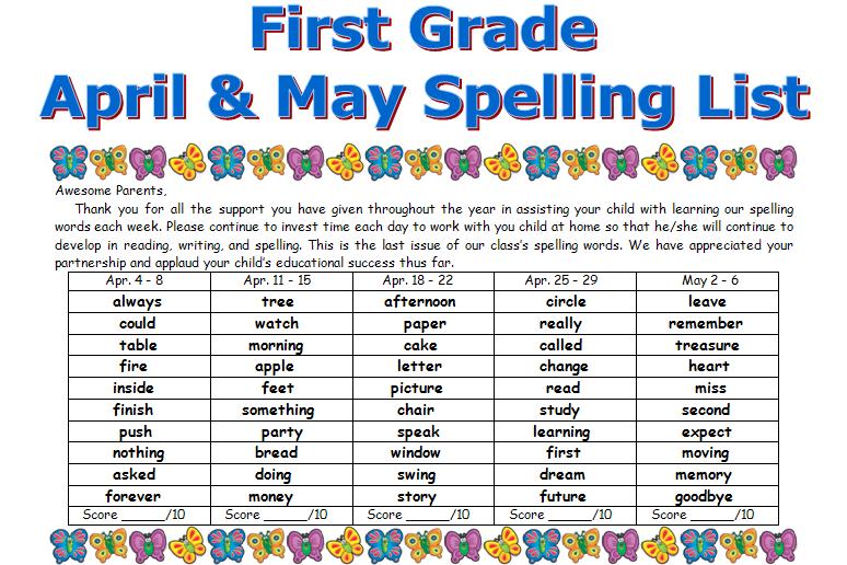 Lyndon Baines Johnson Elementary School : First Grade April and May ...