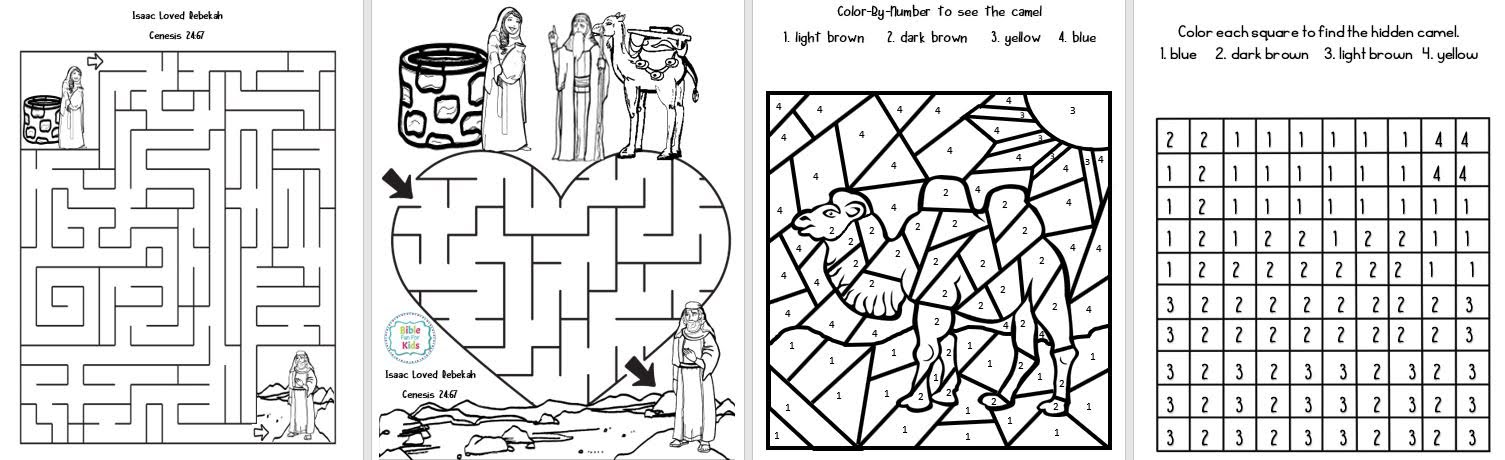 Isaac And Rebekah Word Search