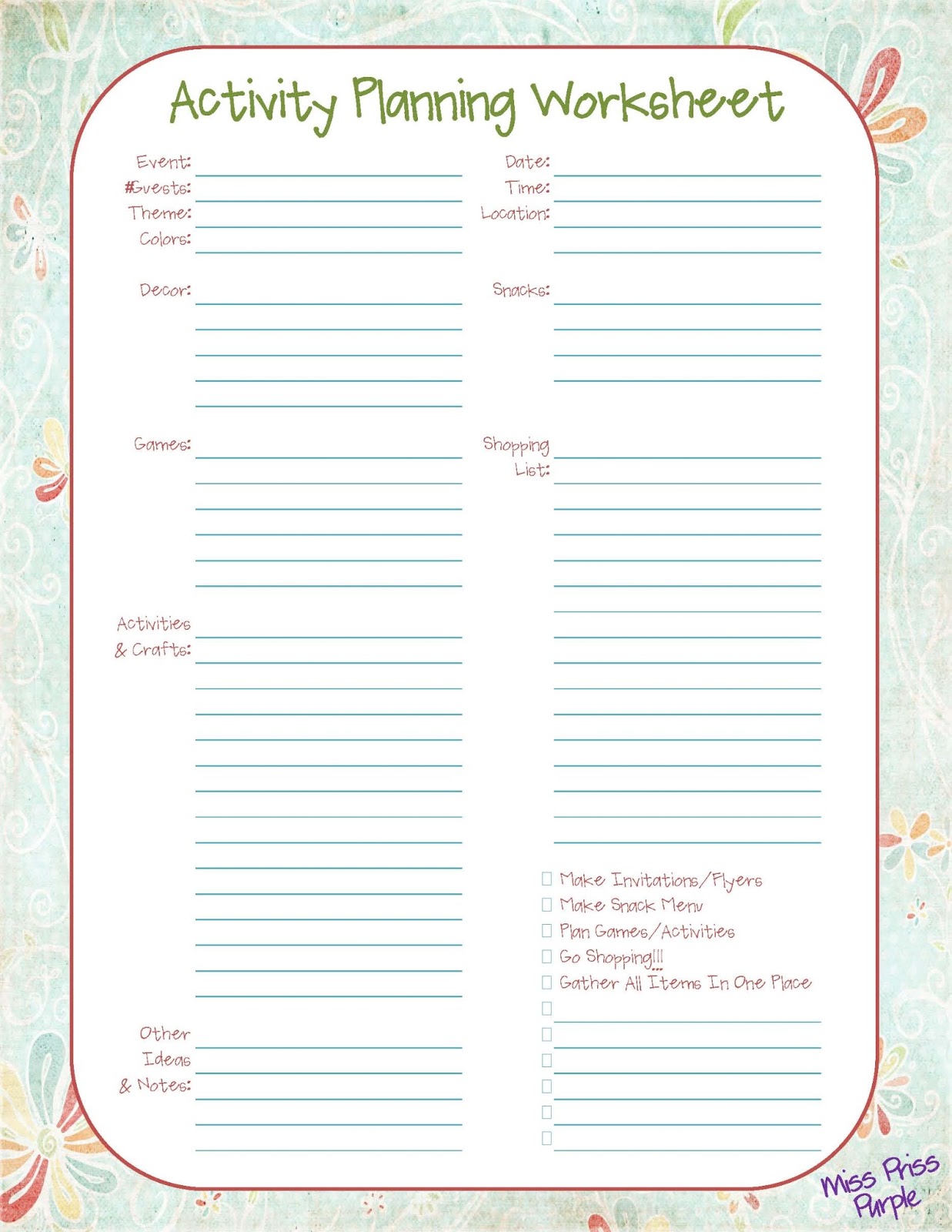 Miss Priss Purple: Tutorials & Printables