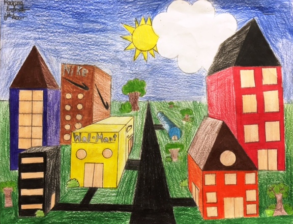 Mrs. Nhu's Oakdale Art Class: 1-Point Perspective Cityscapes