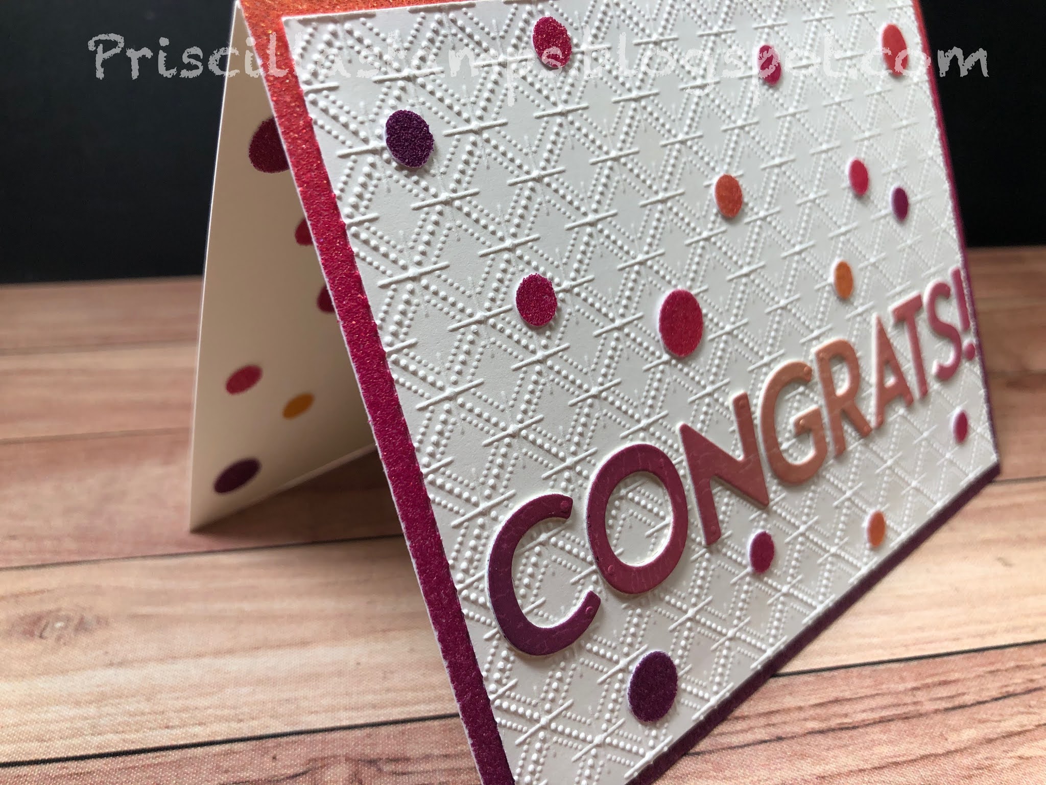 Priscilla's Papercrafts: Congrats!