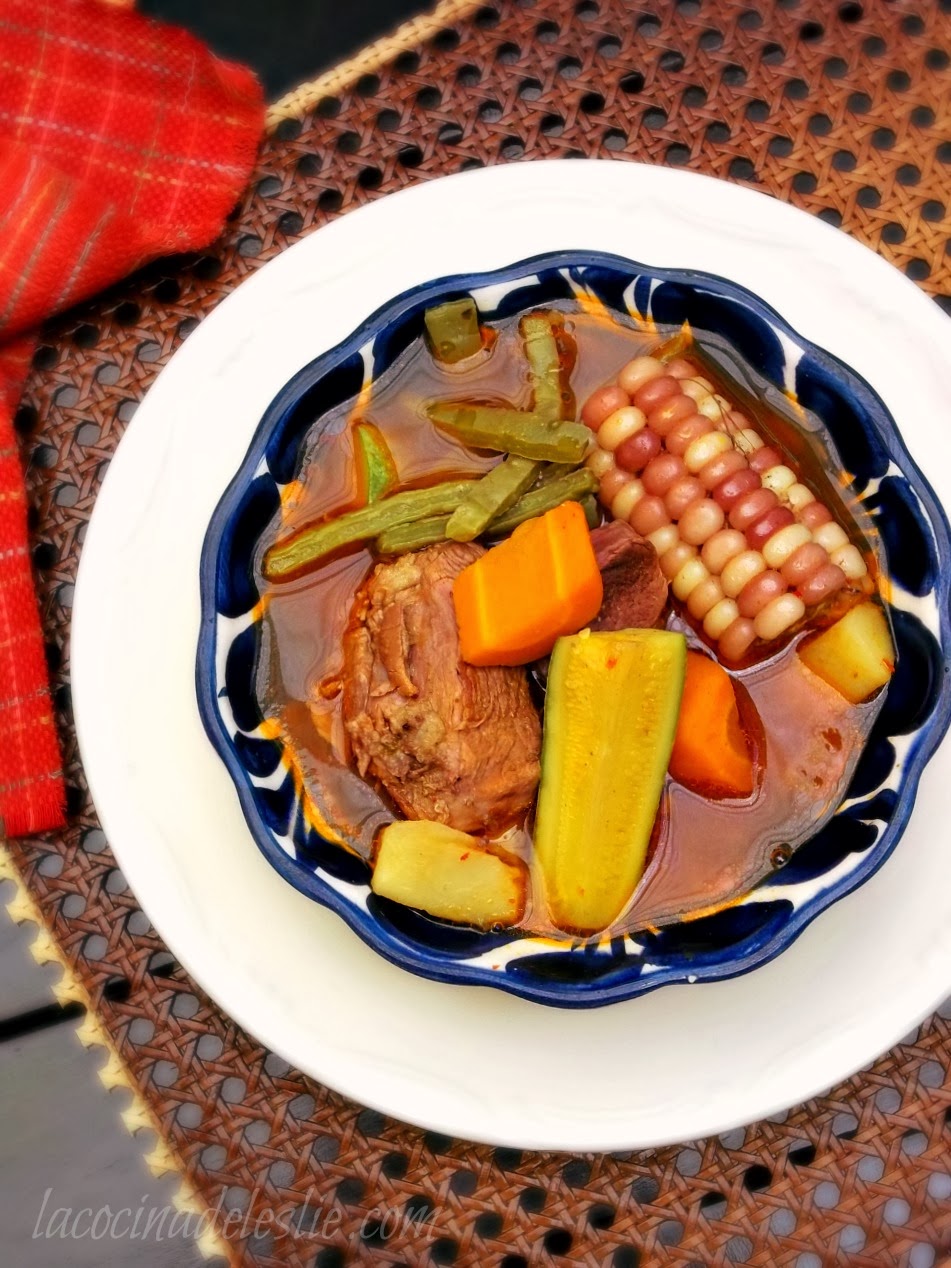 Comfort Food Classics: Cocido Rojo {Mexican Stew} - La Cocina de Leslie