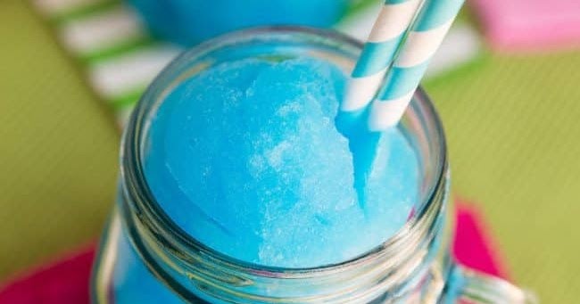 Blue Raspberry Slush #drinks #refreshing