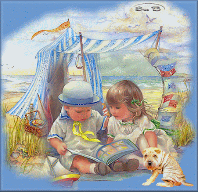 Animowane obrazki lato: Animowane obrazki i gify dzieci latem