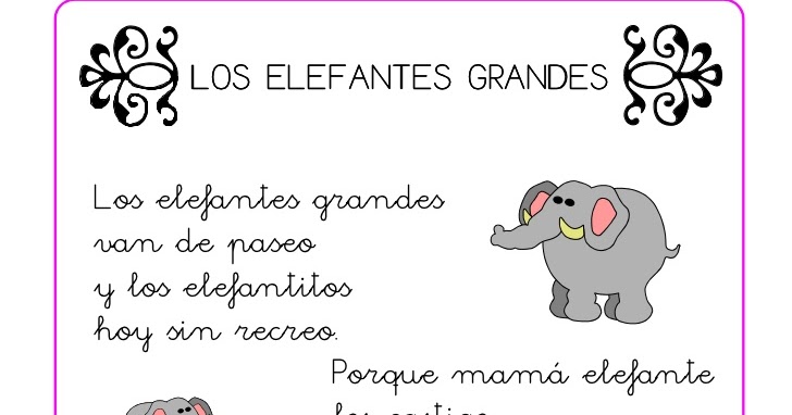 ¡Ya somos de primero!: Poesía: Los elefantes grandes