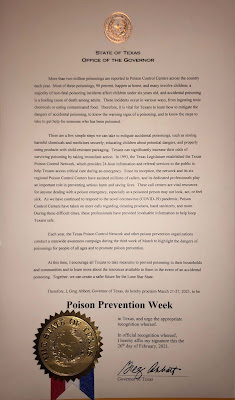 Texas Poison Center Network: Poison Prevention Week 2021: Prepare ...