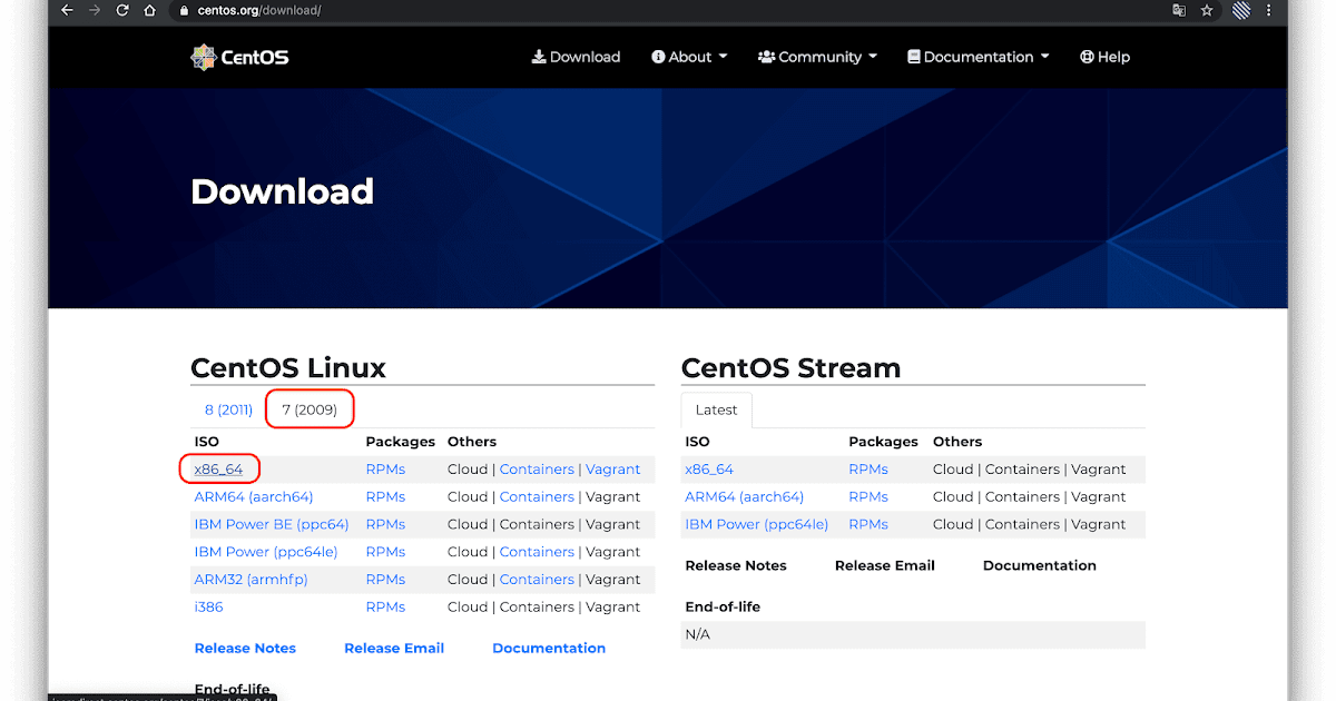 CentOS ISO 설치 파일 다운로드하기