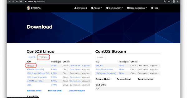 CentOS ISO 설치 파일 다운로드하기