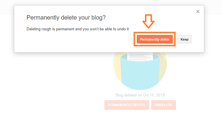 How To Delete/Restore Blogger Blog - Step By Step