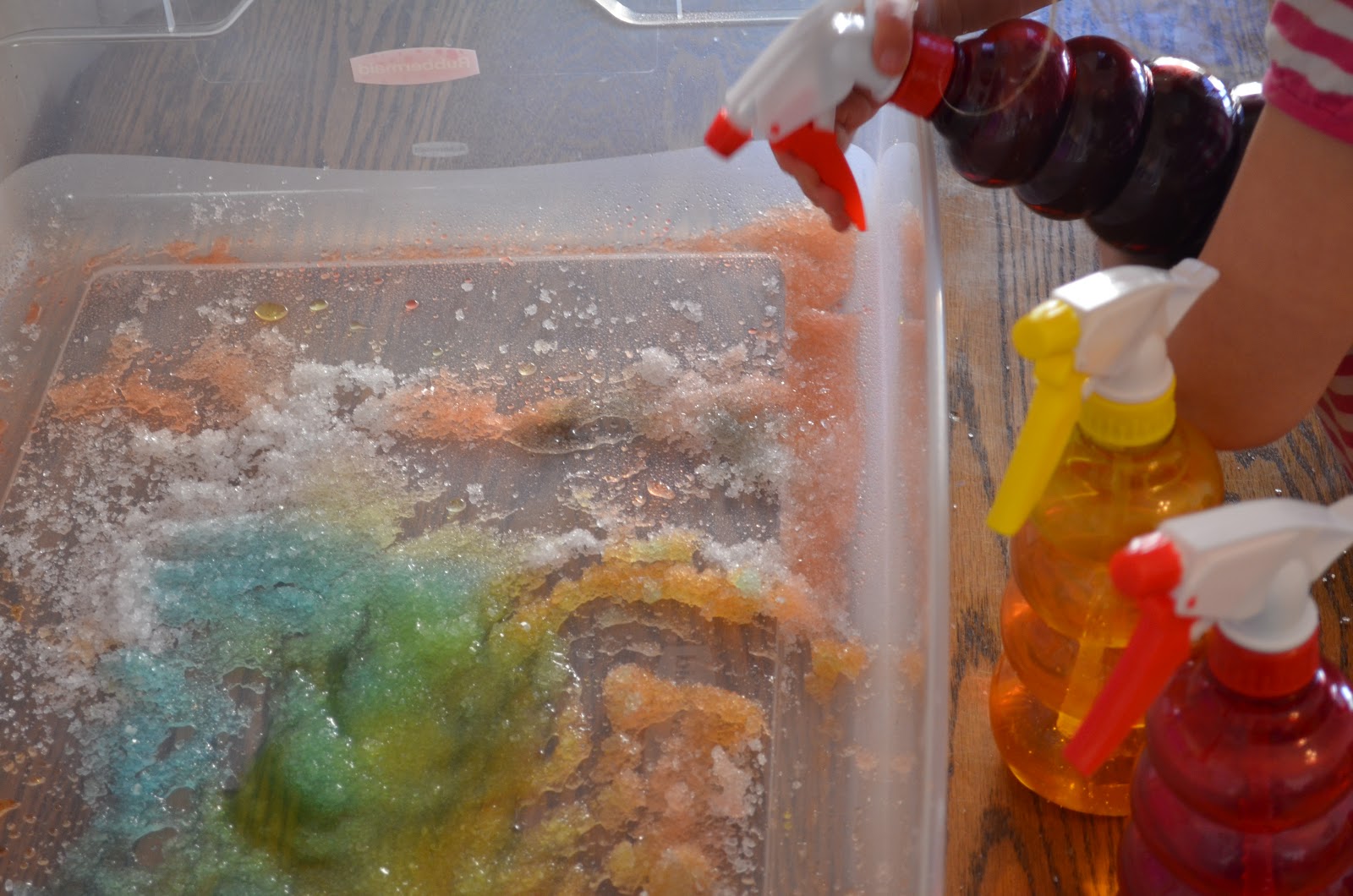 Play to Learn and Live to Play: Epsom Salt, Colored Water, and Volcanoes