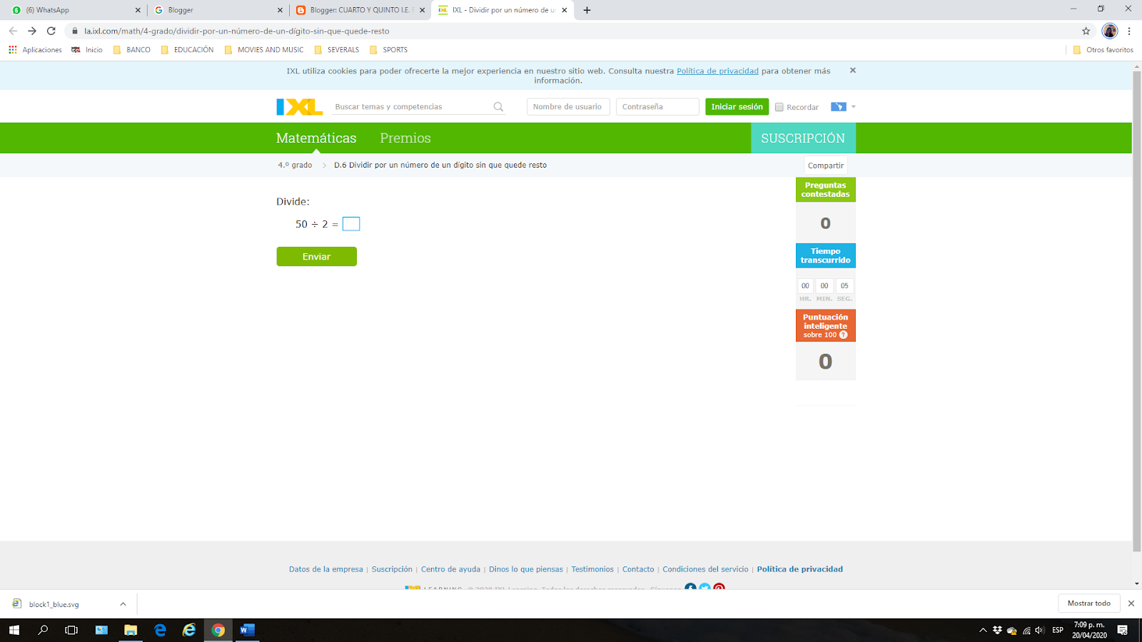 CUARTO Y QUINTO I.E. FELIPE DE RESTREPO: Matemáticas 4º