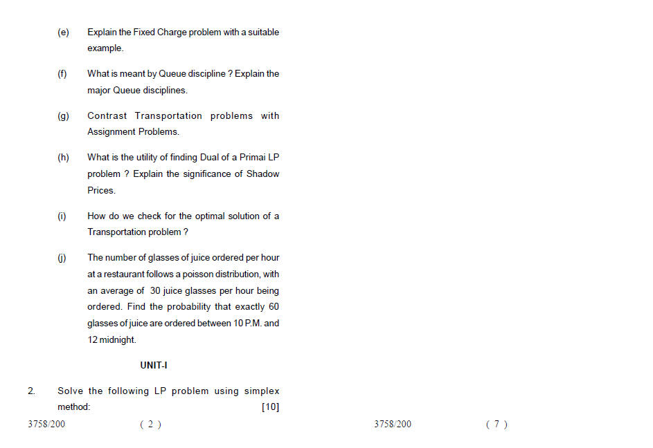 Lucknow University MBA (CBCS) (Semester-II) DECISION SCIENCE [GE-202 ...