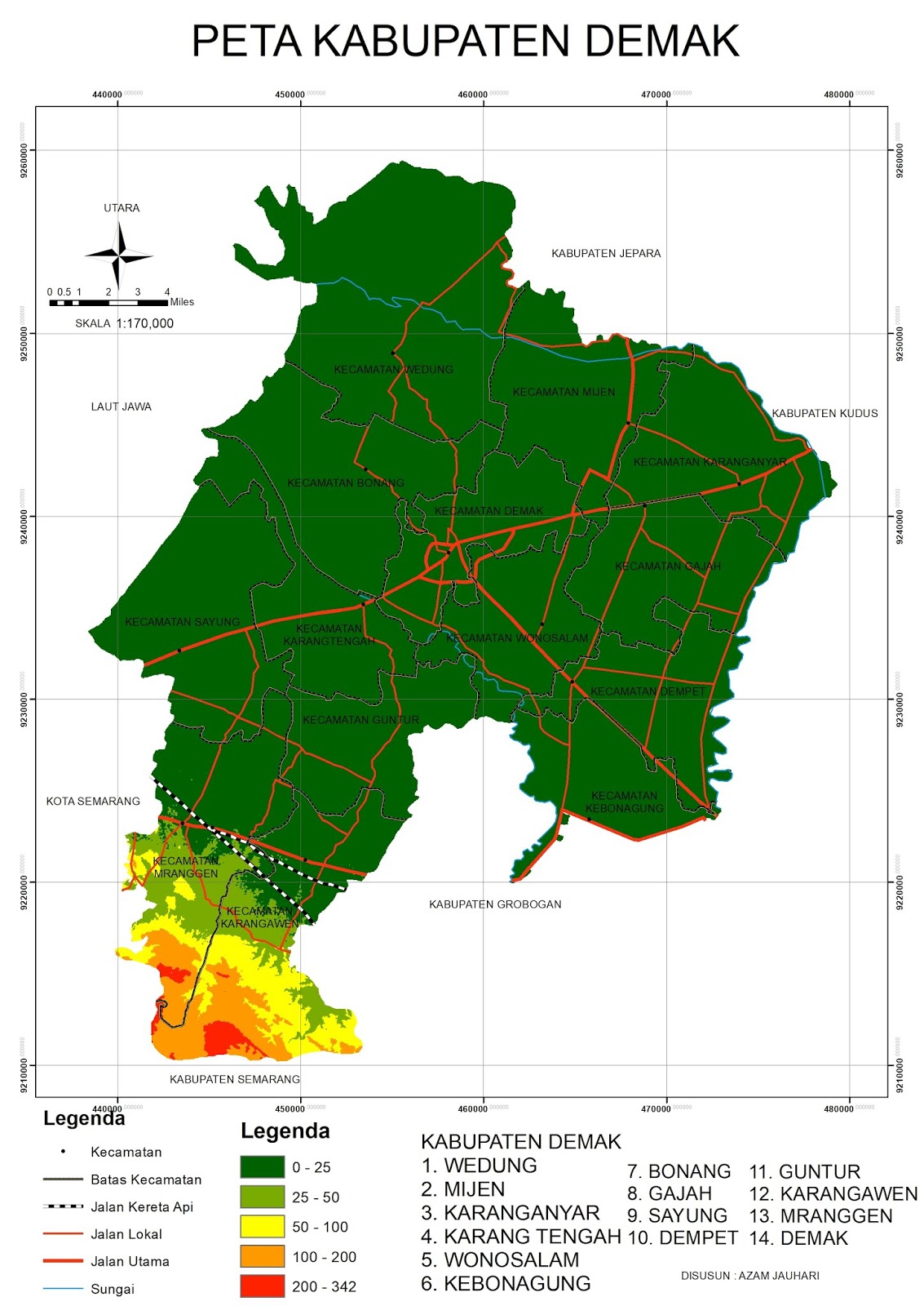 PETA KABUPATEN DEMAK