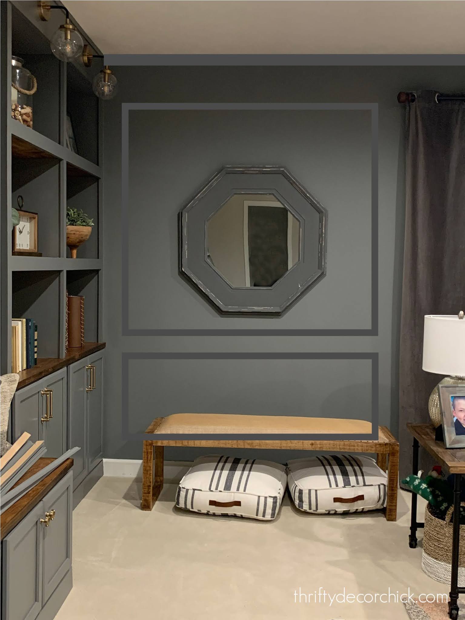 How to Install Pretty Decorative Trim on Plain Walls | Thrifty Decor ...