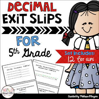 How Using Math Exit Slips Changed My LIfe | Wild about fifth grade