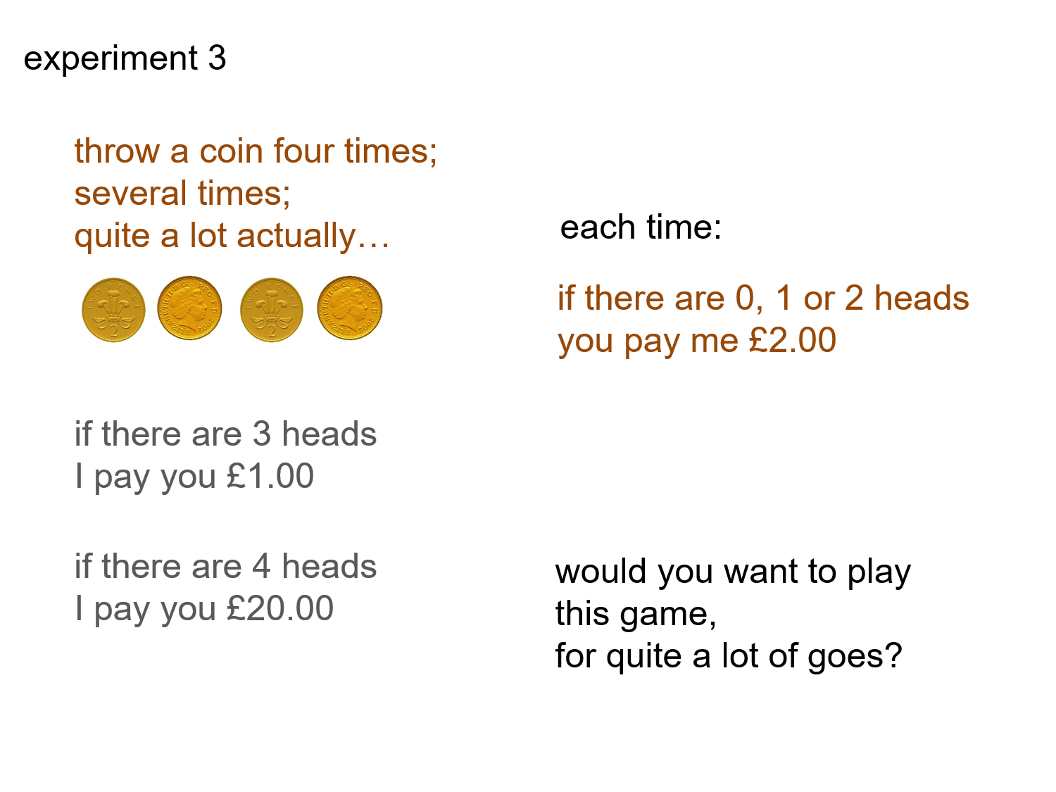 MEDIAN Don Steward mathematics teaching: coin experiments