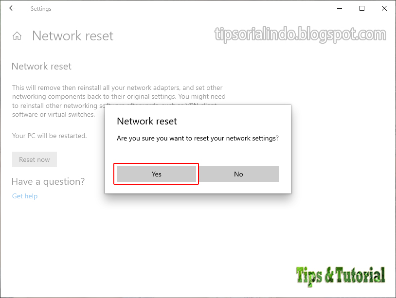 Cara Reset Network Settings Pada Windows 10 Secara Lengkap ...