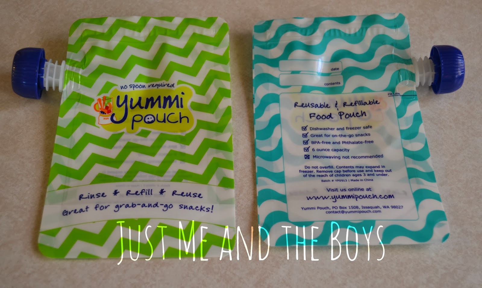 Just Me and the Boys: Yummi Pouch -Reusable Food Pouch- Review