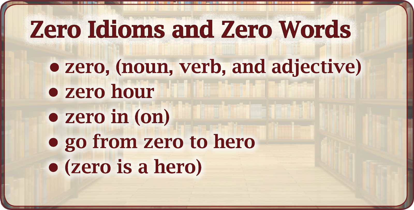 Targets in English: English Vocabulary: From Zero to Hero