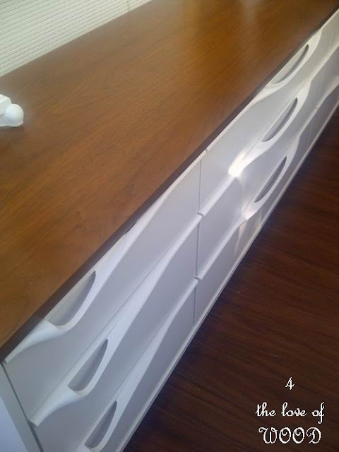 4 the love of wood: WHAT IS MDF - painted mid century dresser