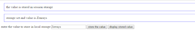 Session storage | ZenRays Technologies