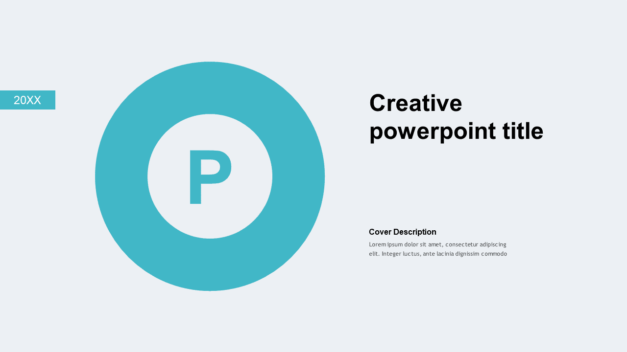 Big Circle Inner Letter PowerPoint Templates - PowerPoint Free