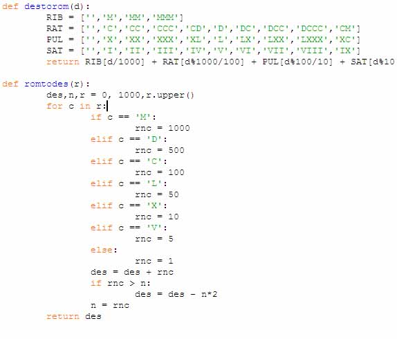 Milanektro: Konversi Bilangan Desimal Romawi dengan Python
