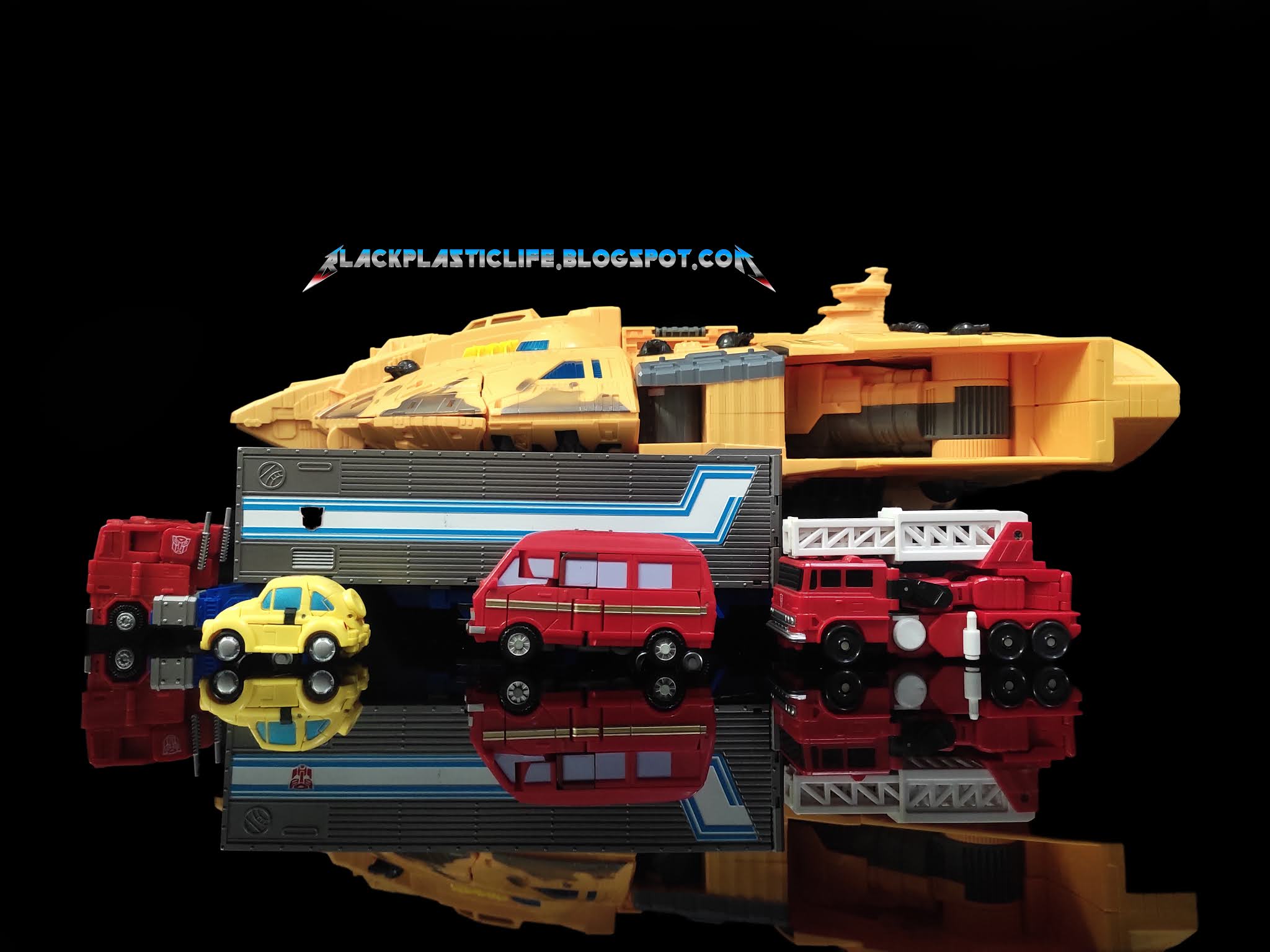 Black - Plastic - Life: Transformers Kingdom Titan Class The Ark ...