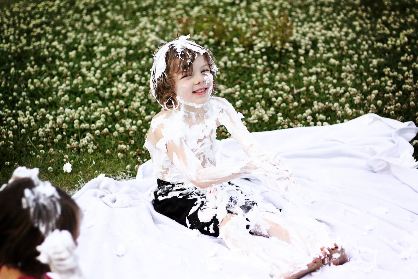 A Peakin To Our Lives: a shaving cream party!