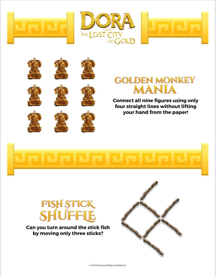 The Brick Castle: Dora and the Lost City of Gold DVD Review, Activity ...