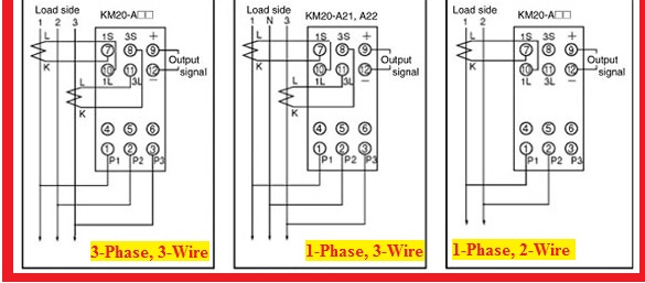 Difference between (3-Phase,3-Wire), (1-Phase,3-Wire), (1-Phase,2-Wire ...