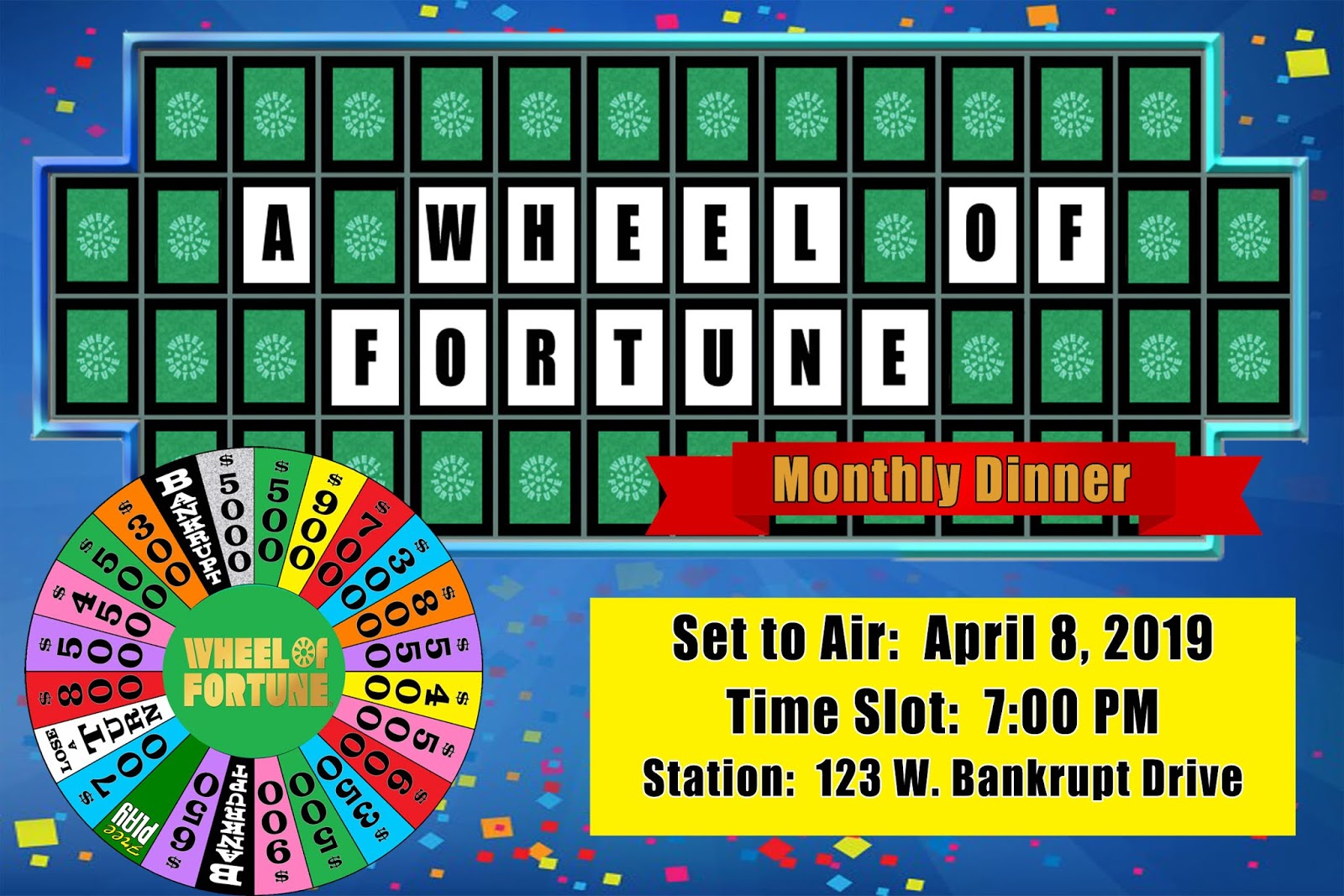 Invite and Delight: Wheel of Fortune Party