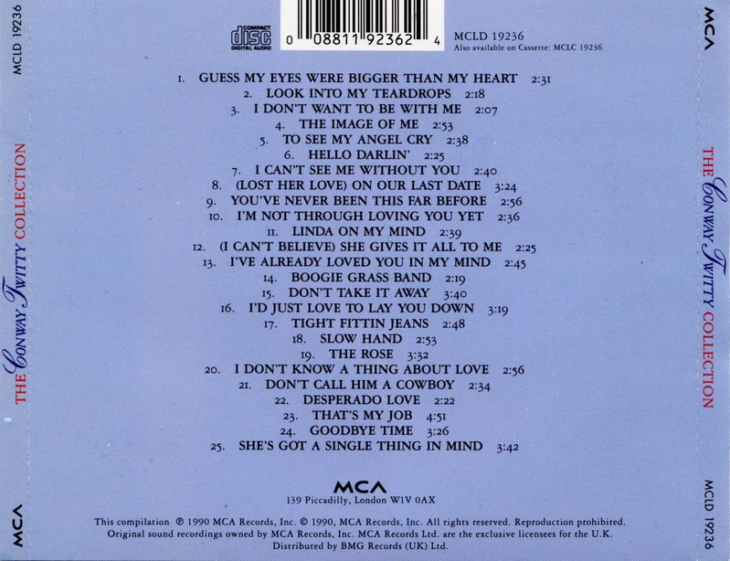 ENTRE MUSICA: CONWAY TWITTY - The Conway Twitty Collection ENTRE MUSICA: CONWAY TWITTY - The Conway Twitty Collection