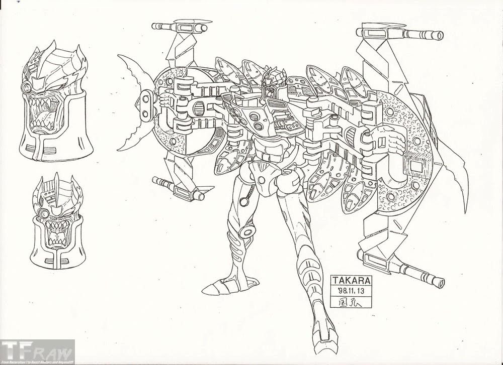 Beast Wars Neo Model Sheets