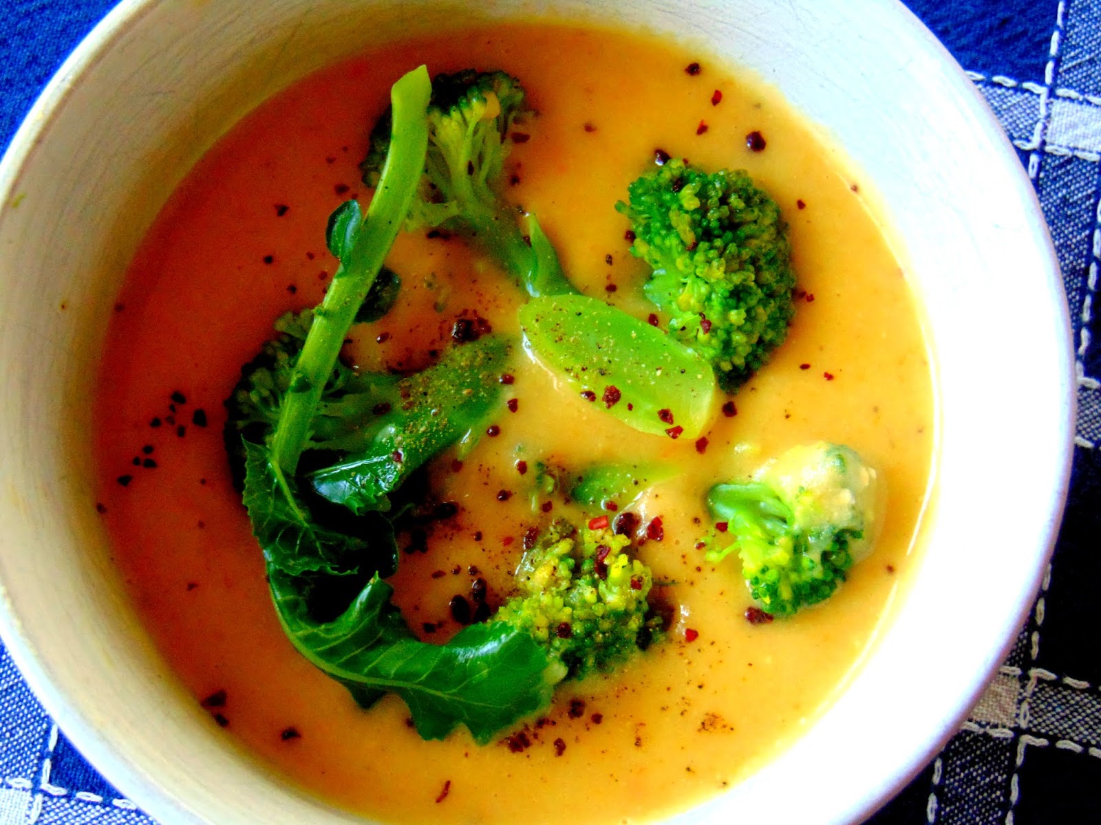 Soupe de légumes au brocoli