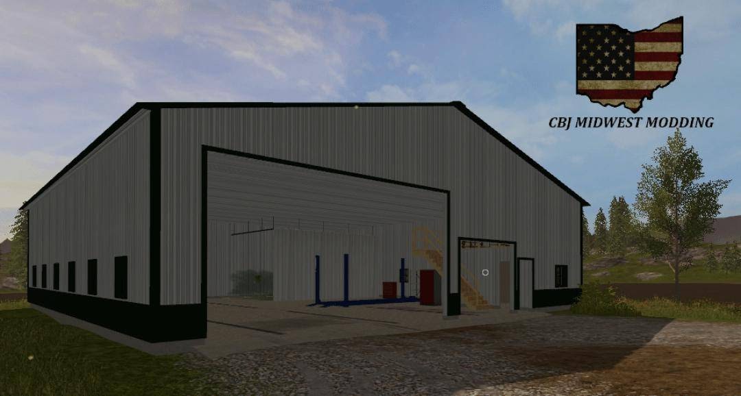 FS19 56×72 Shop v1.0 - FS 19 & 22 USA Mods Collection