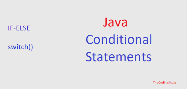 Java Conditional Statements The Coding Shala